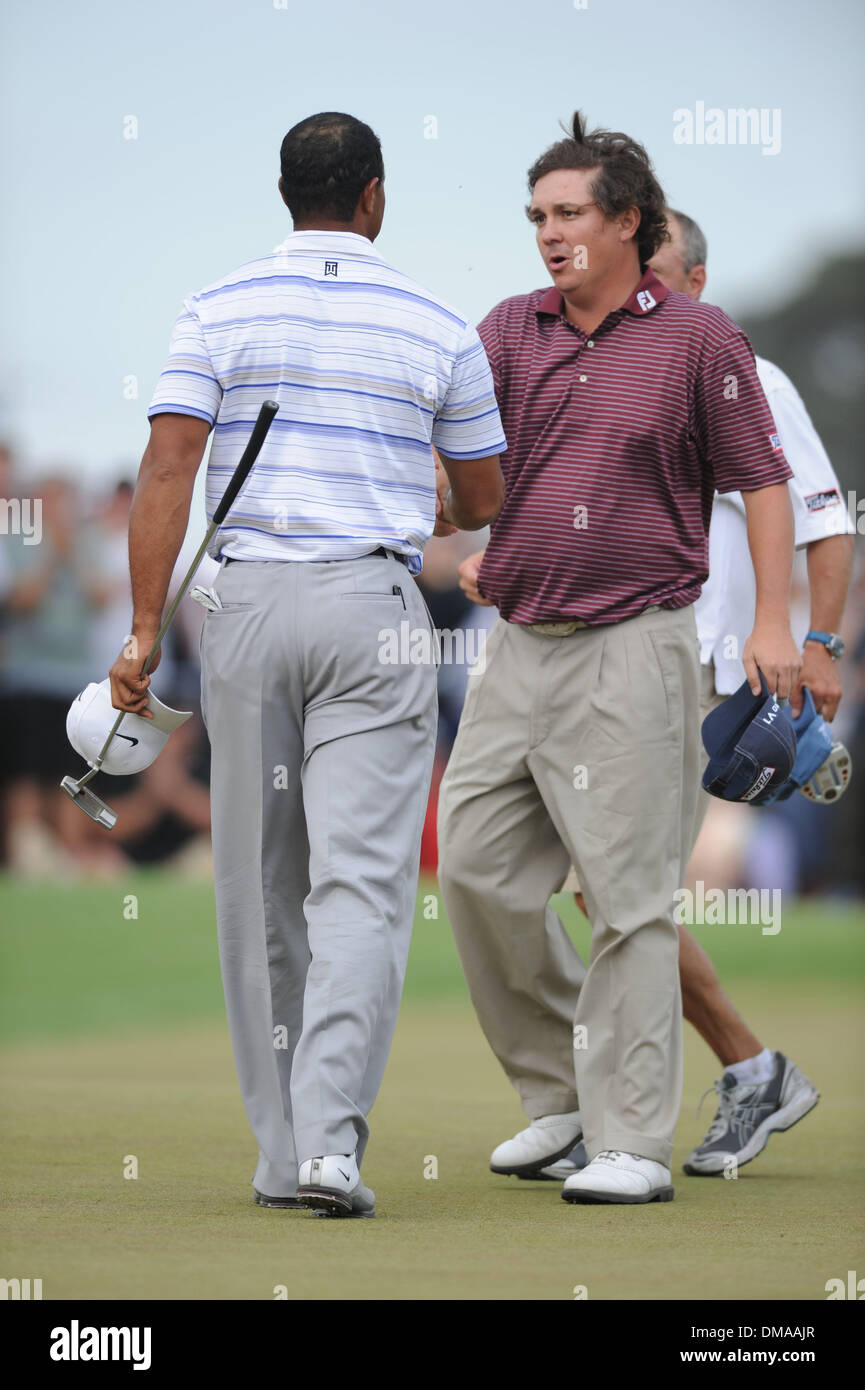 Australian masters tiger woods hi-res stock photography and images - Alamy