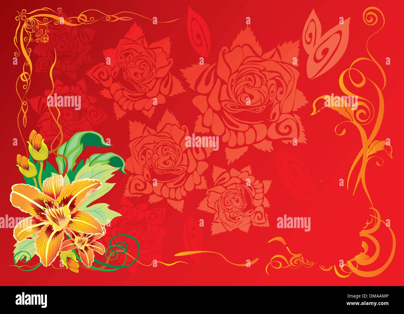 Red rectangular design Stock Vector Images - Alamy