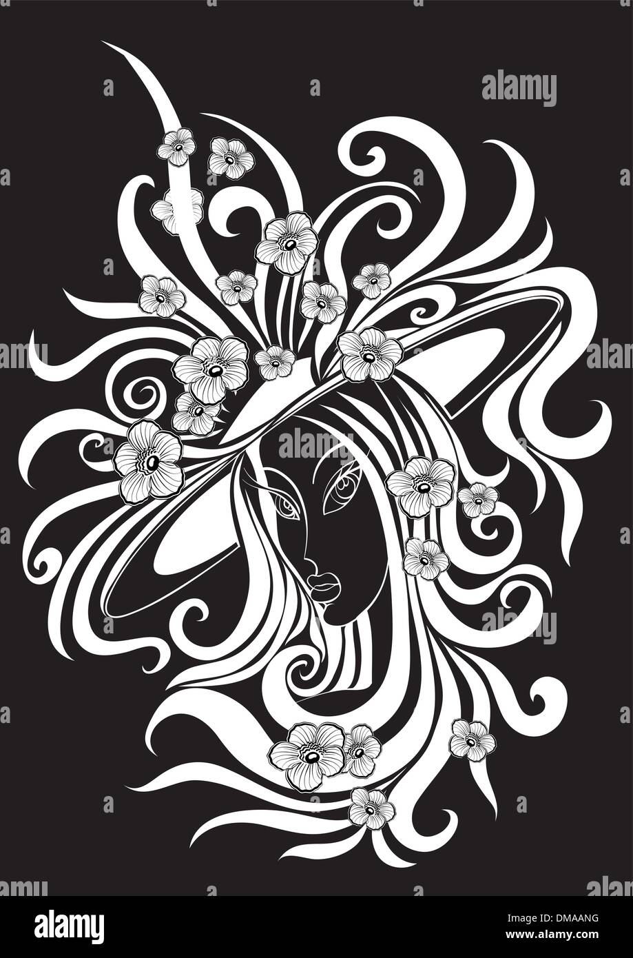 Silhouette of lady Stock Vector Image & Art - Alamy