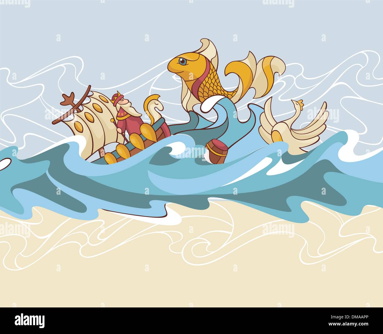 Abstract sea composition Stock Vector Images - Alamy