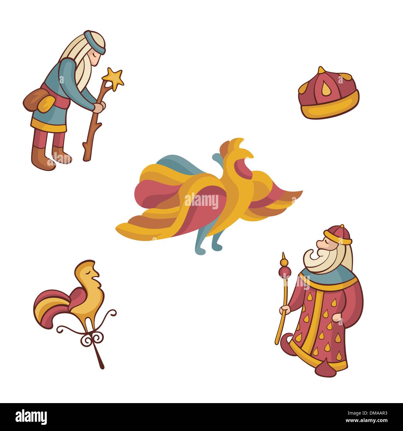 Set Of Fairytale Characters Stock Vector Image And Art Alamy