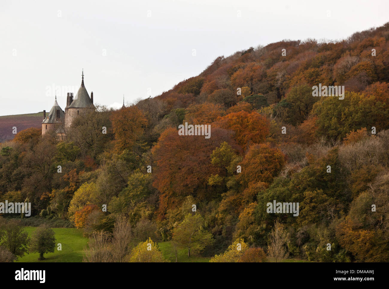 Castle Coch, in Tongwynlais, South Wales, sits amongst a spectrum of ...