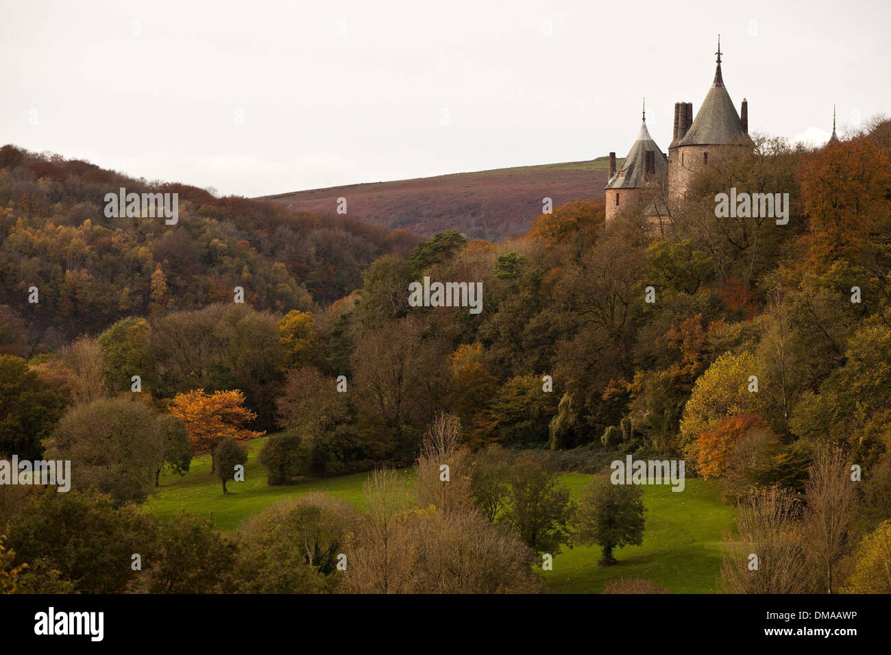 Castle Coch, in Tongwynlais, South Wales, sits amongst a spectrum of ...