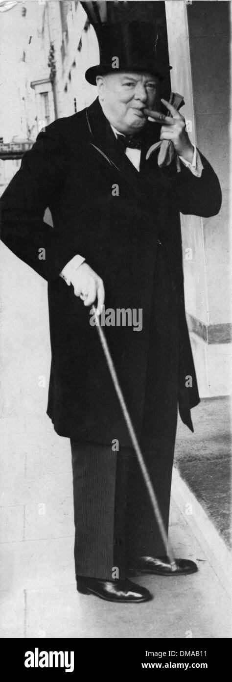 Winston churchill top hat cane High Resolution Stock Photography and ...