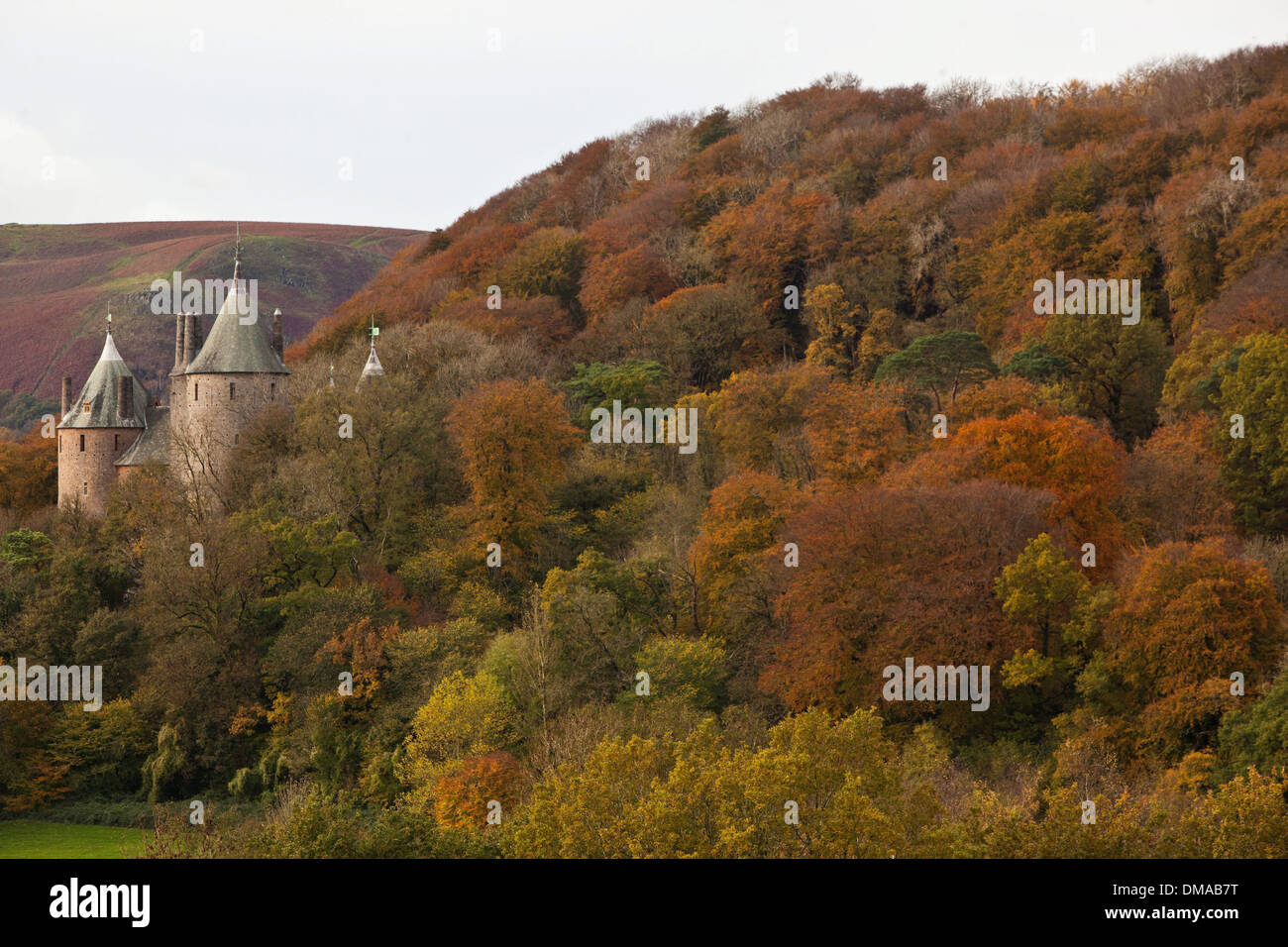 Castle Coch, in Tongwynlais, South Wales, sits amongst a spectrum of ...