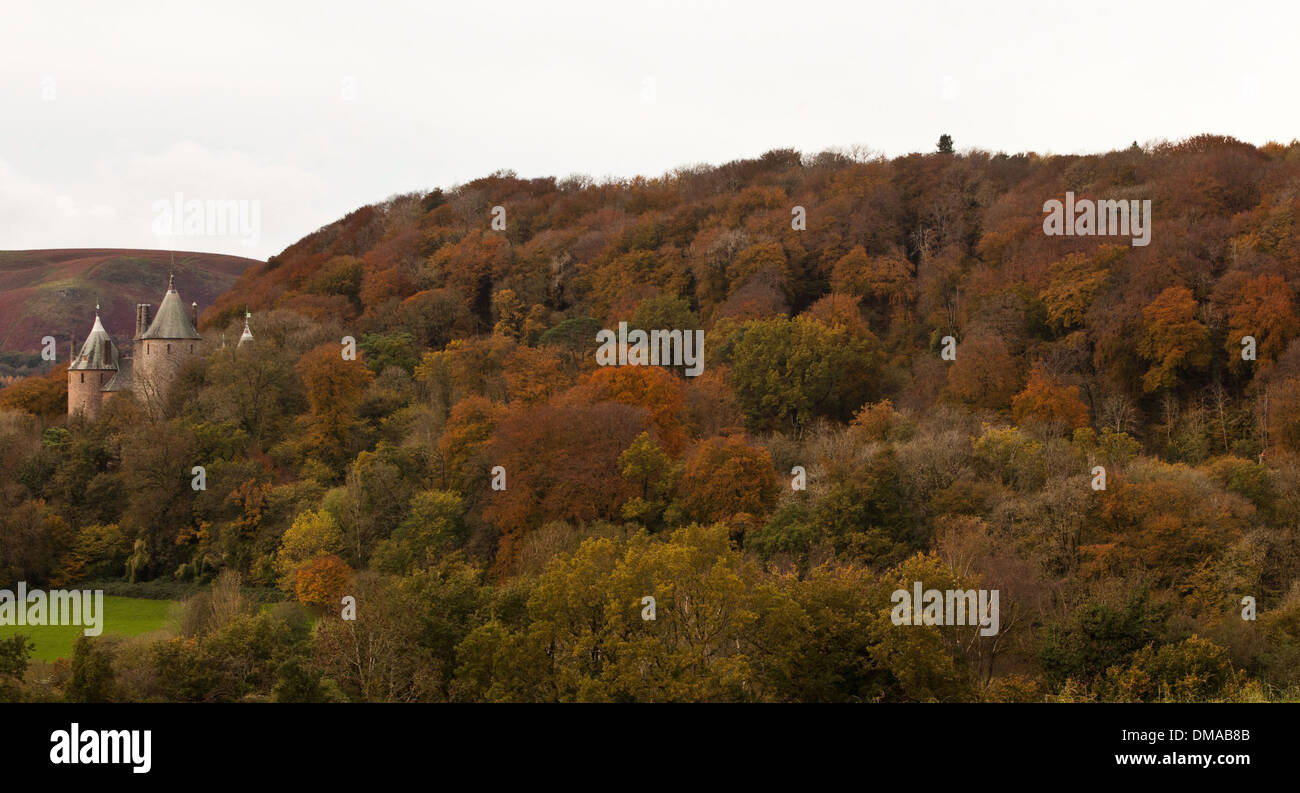Castle Coch, in Tongwynlais, South Wales, sits amongst a spectrum of ...