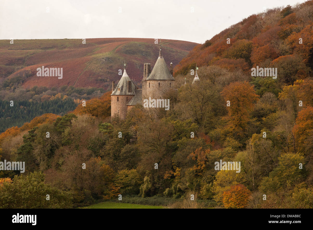 Castle Coch, in Tongwynlais, South Wales, sits amongst a spectrum of ...