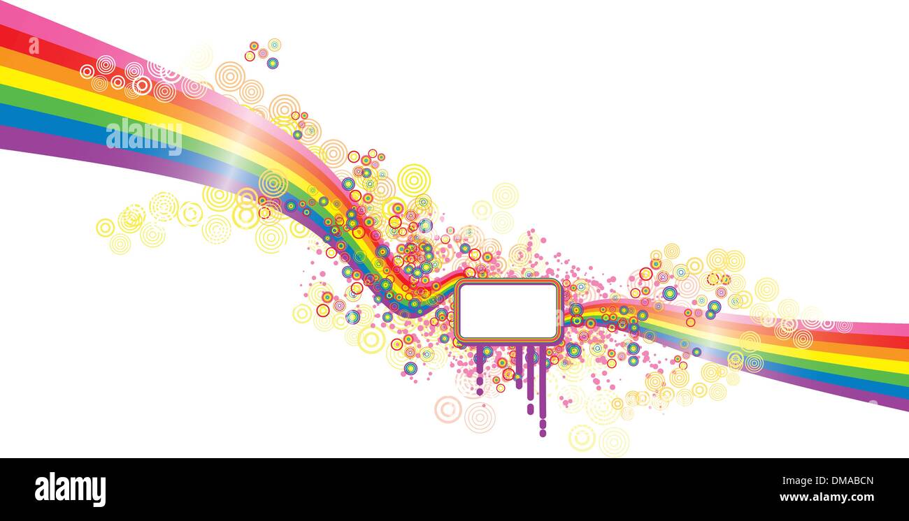 Rainbow banner Stock Vector Images - Alamy