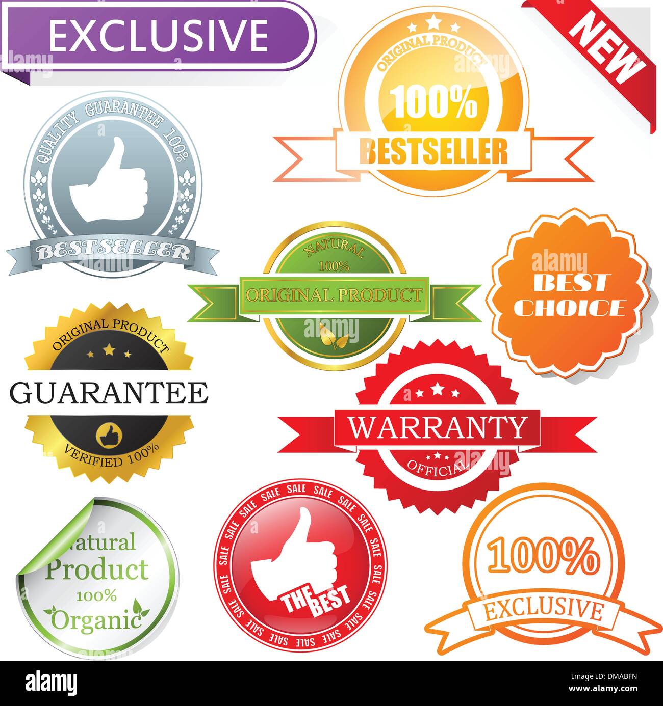 Vector labels set Stock Vector Image & Art - Alamy