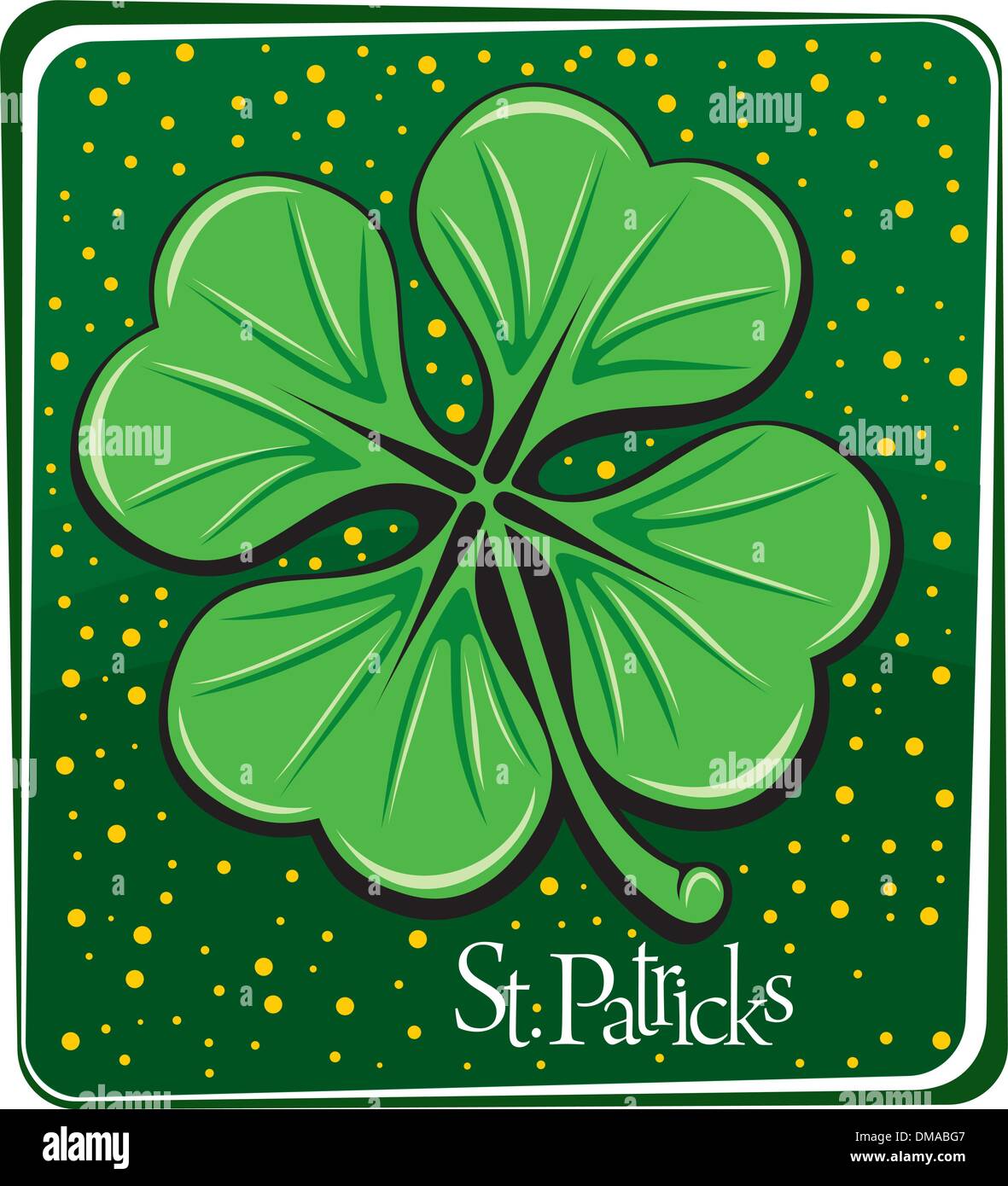 Four leaves clover Stock Vector Images - Alamy