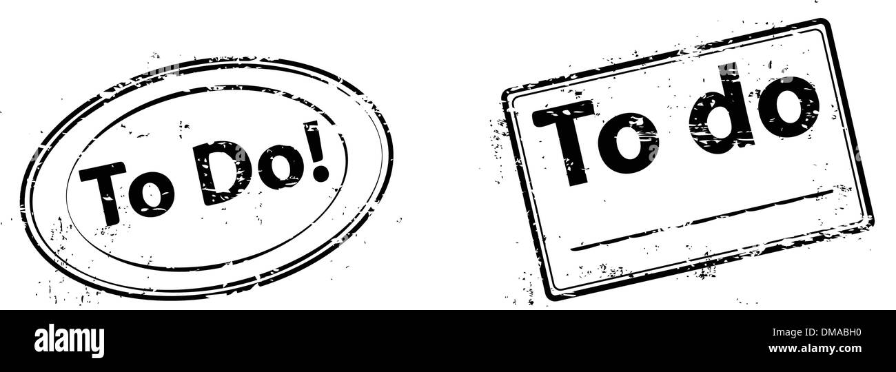 stamp To Do Stock Vector Image & Art - Alamy