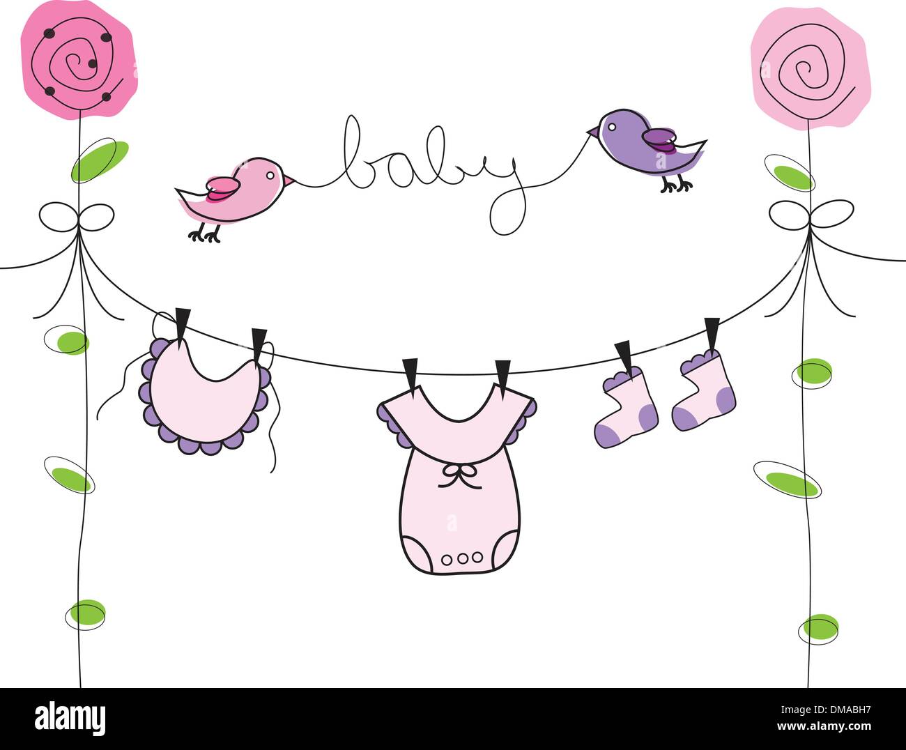 Cute Baby Birds Stock Vector Images - Alamy