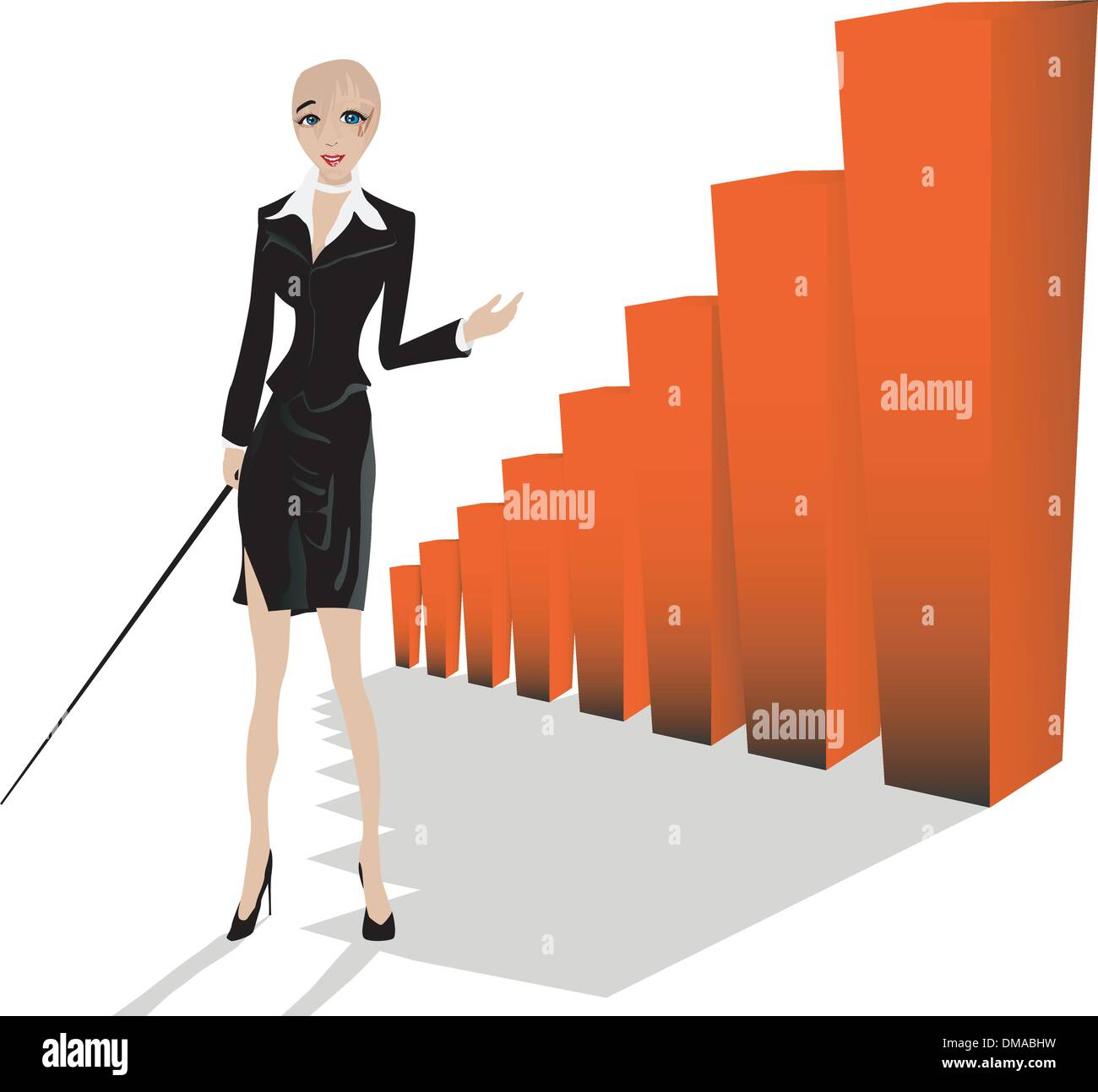 Presenting woman Stock Vector Images - Alamy