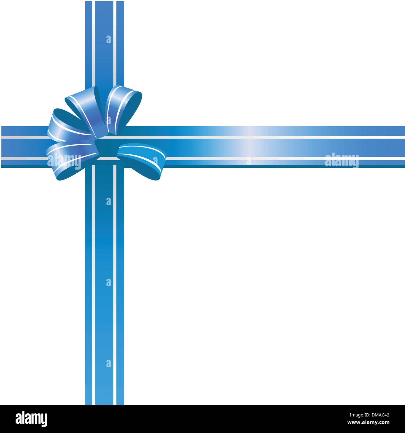 Blue and white bow Stock Vector Images - Alamy