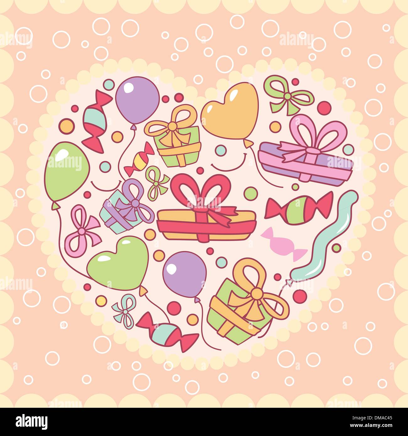 Gift box flying in Stock Vector Images - Alamy