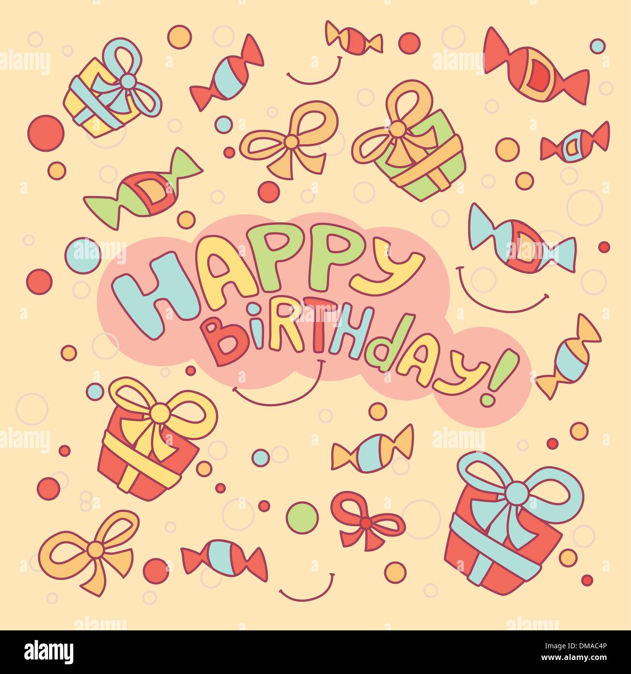 Happy birthday card Stock Vector Image & Art - Alamy