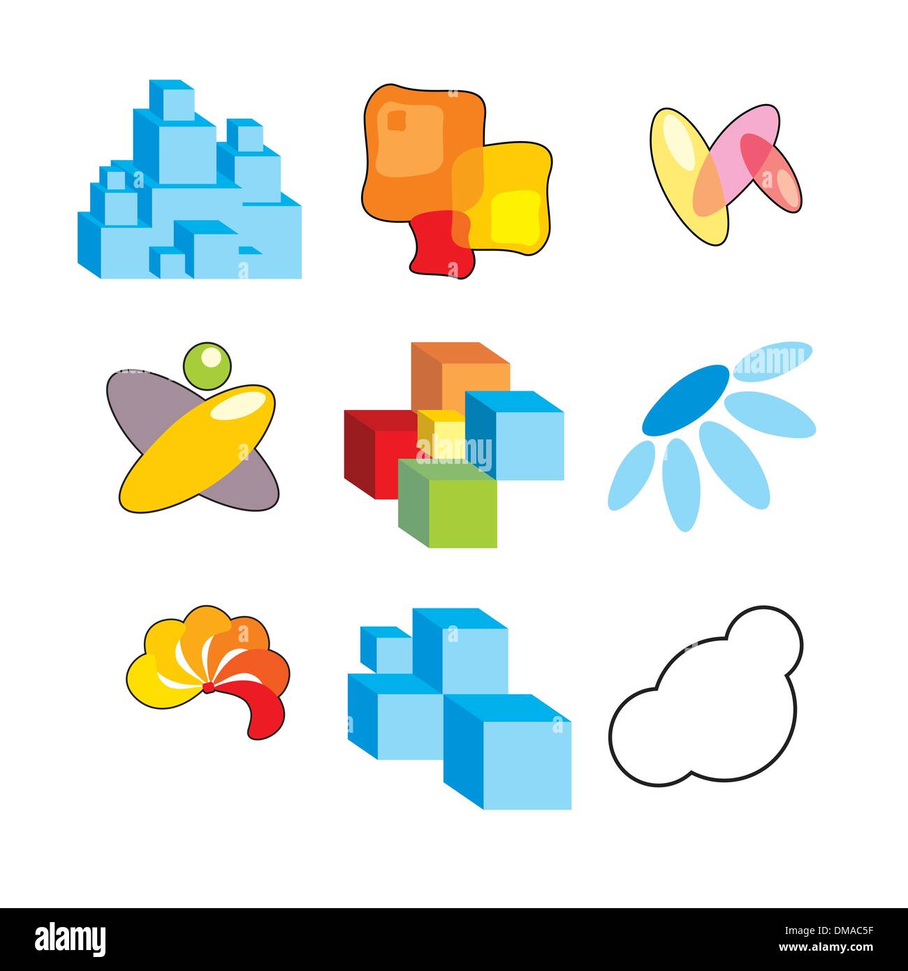 set of design elements Stock Vector Image & Art - Alamy