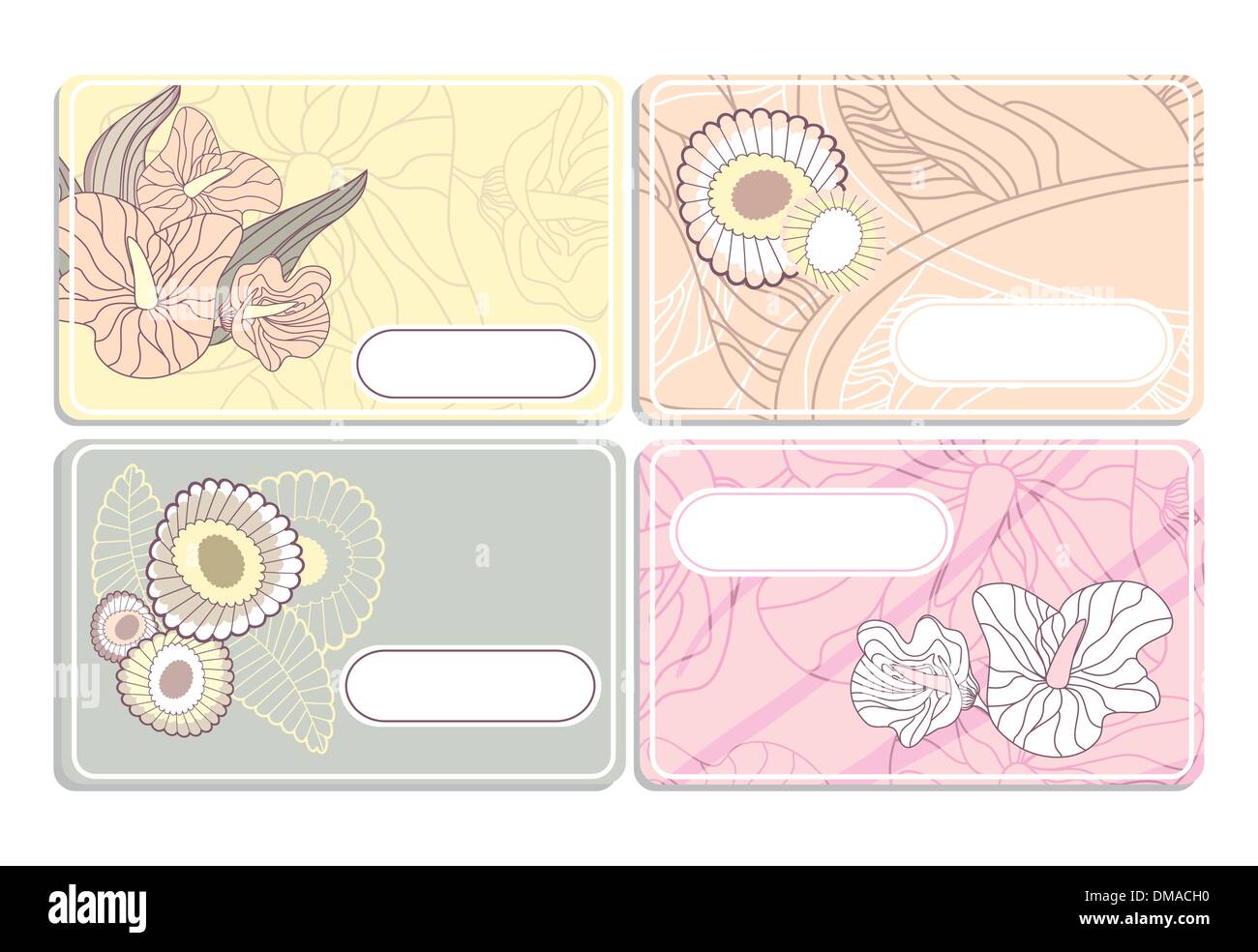 cute business cards Stock Vector Image & Art - Alamy