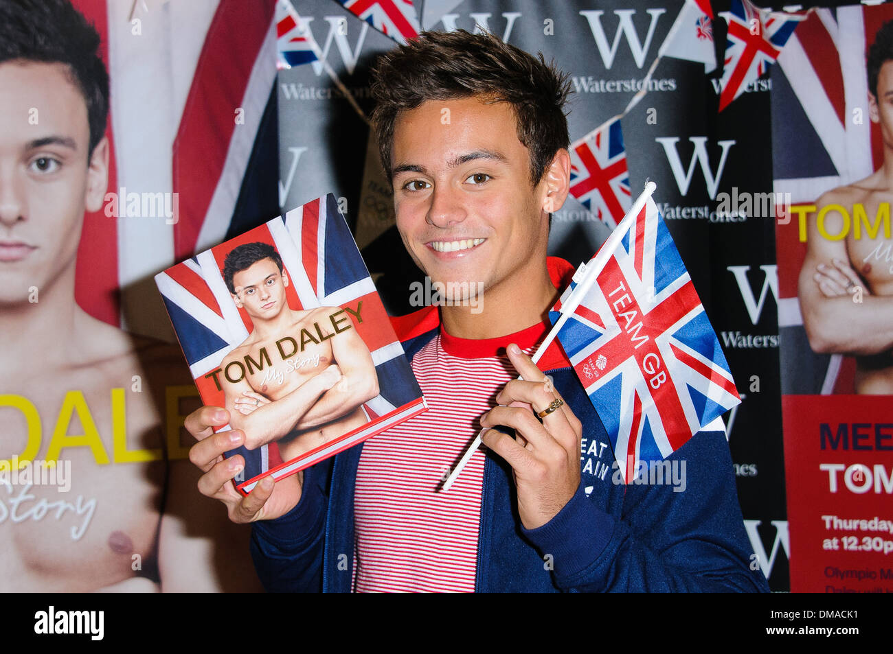 Olympic medalist Tom Daley signs copies of his autobiography 'My Story ...