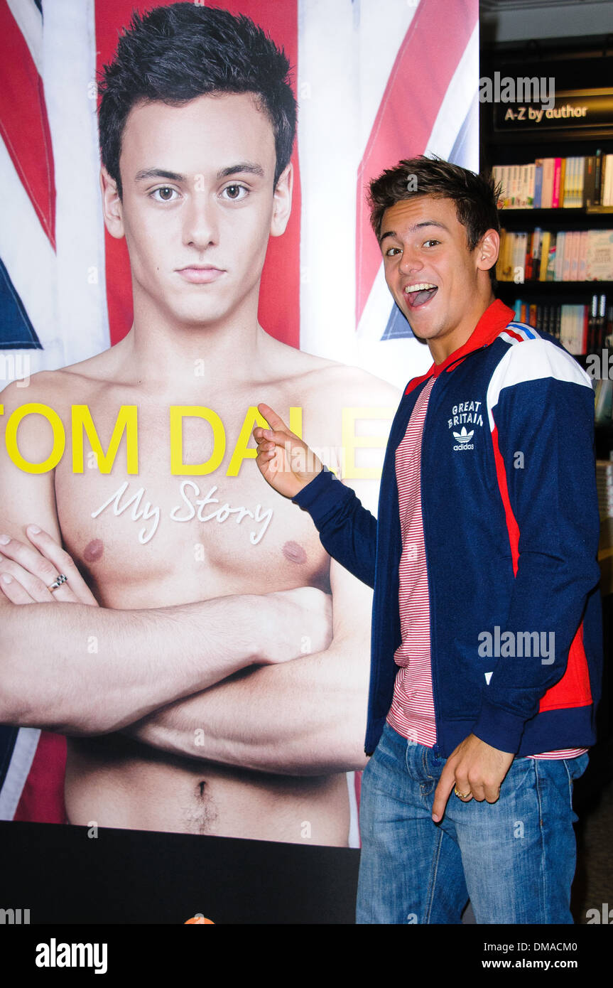 Olympic medalist Tom Daley signs copies of his autobiography 'My Story ...