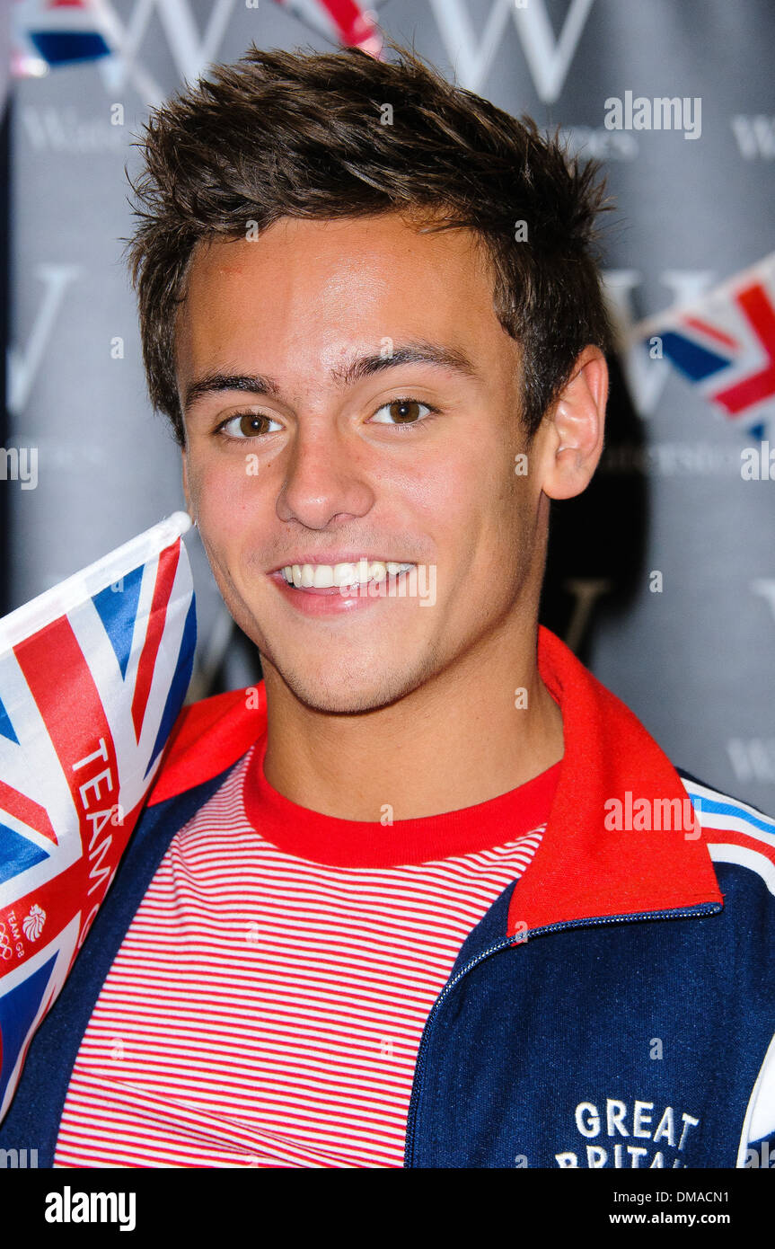 Olympic medalist Tom Daley signs copies of his autobiography 'My Story ...