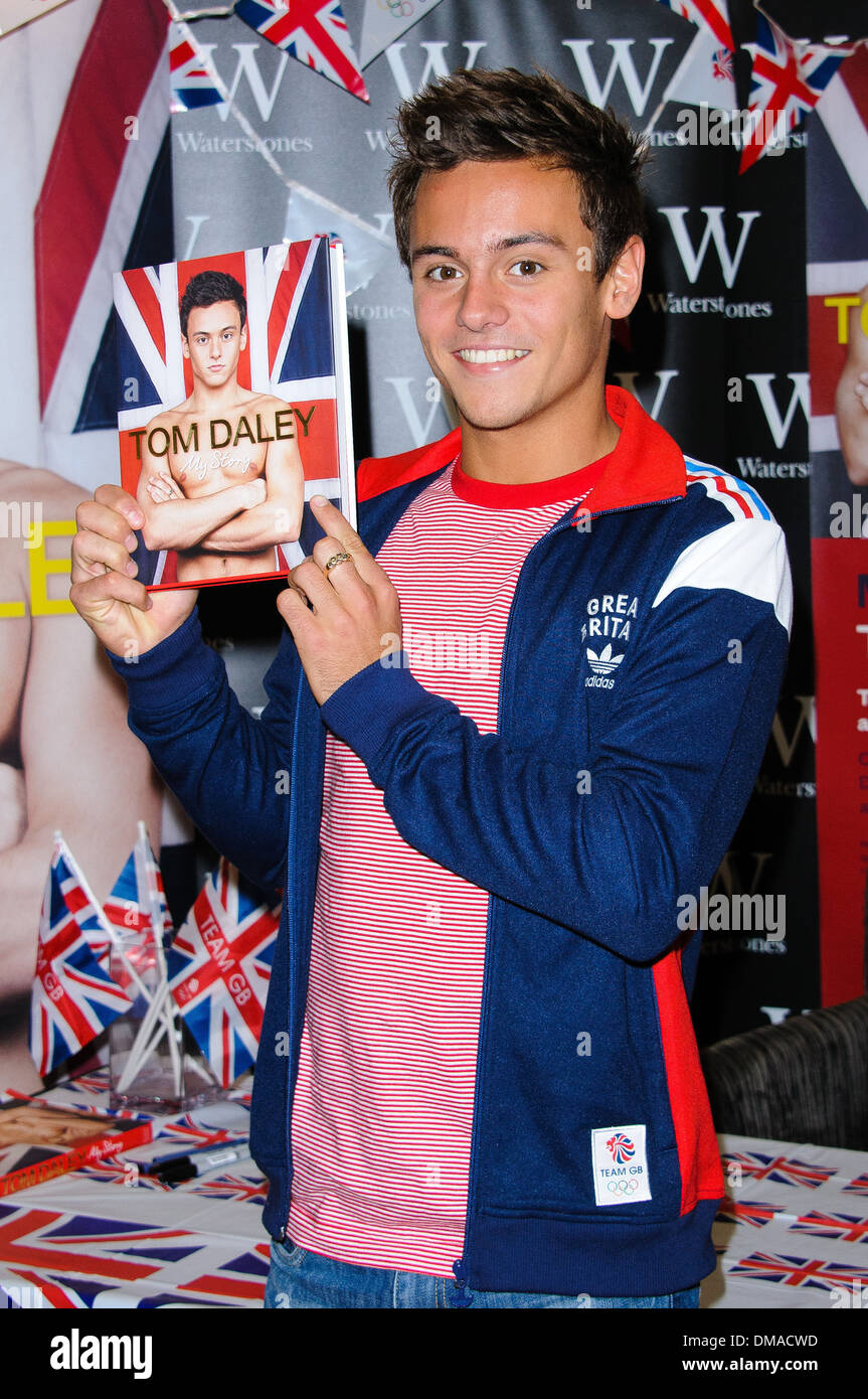 Olympic medalist Tom Daley signs copies of his autobiography 'My Story ...