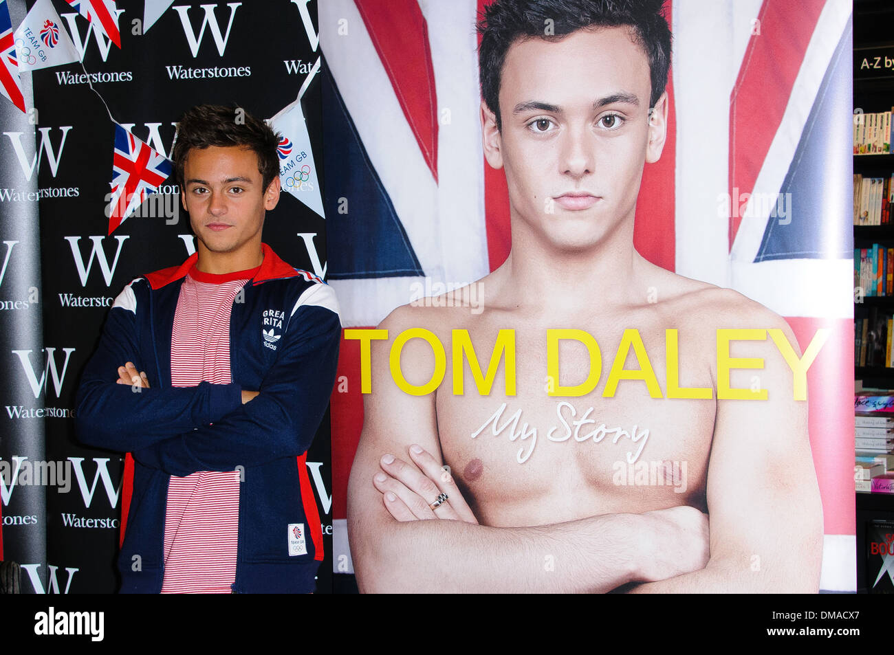 Olympic medalist Tom Daley signs copies of his autobiography 'My Story ...