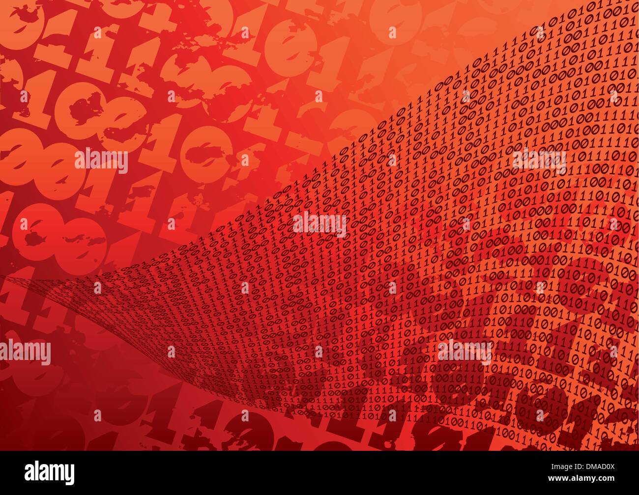 Technology background binary digits Stock Vector Images - Alamy