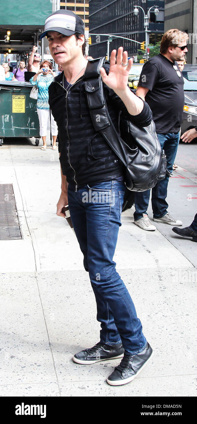 Patrick T "Pat" Monahan of rock group Train at 'The Late Show with ...