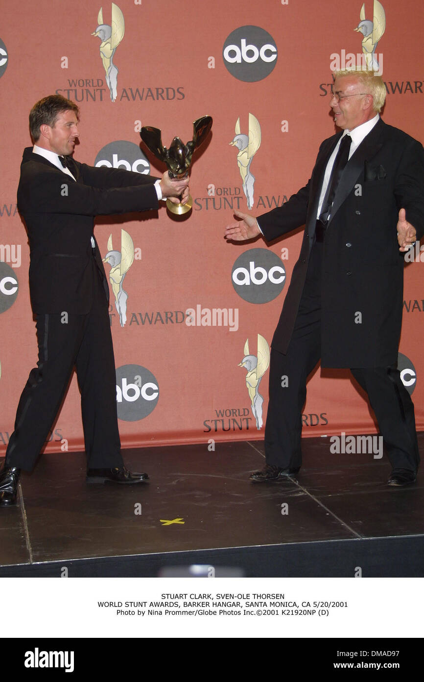 May 20, 2001 - STUART CLARK, SVEN-OLE THORSEN.WORLD STUNT AWARDS ...