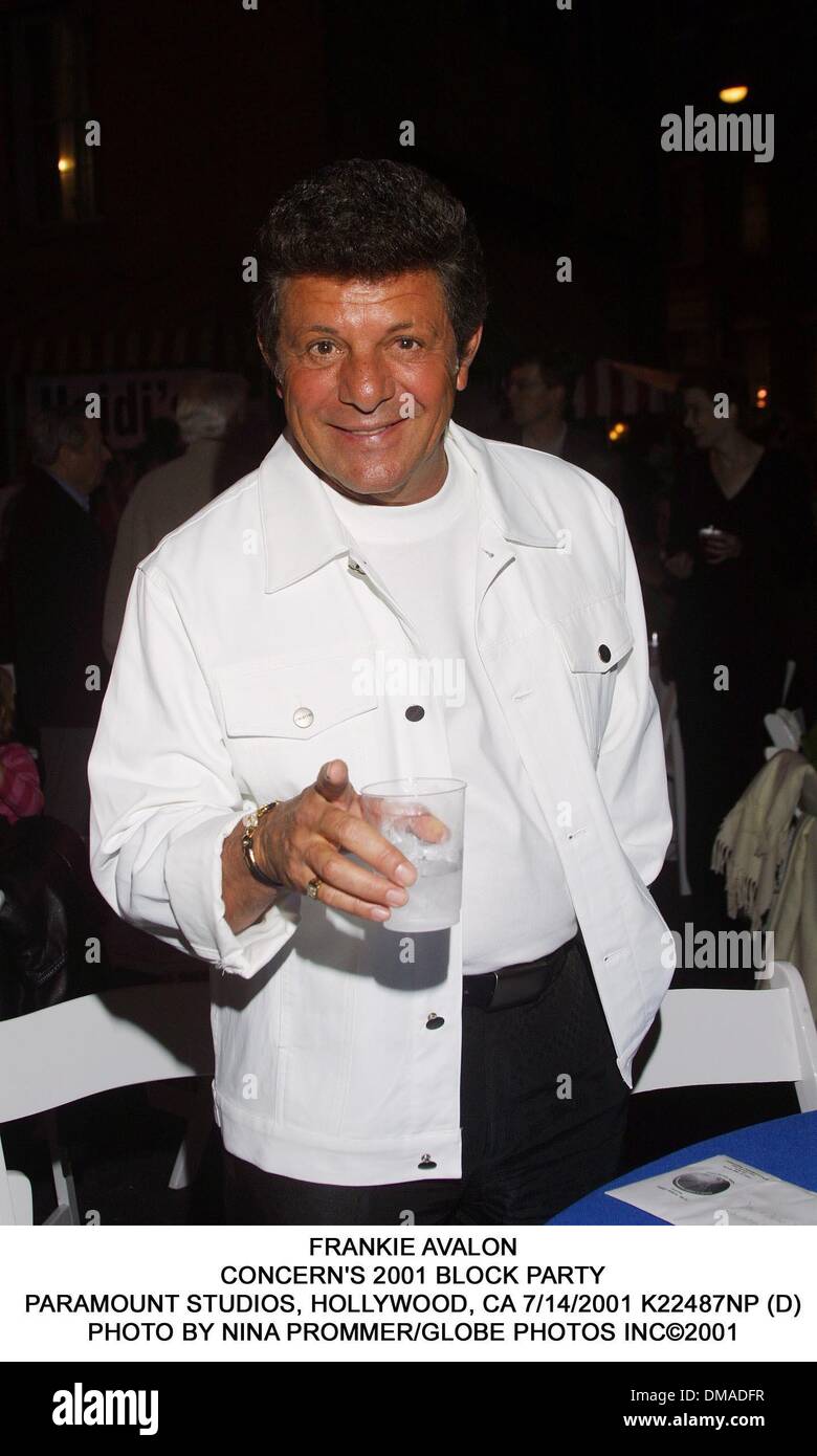 July 14, 2001 - FRANKIE AVALON.CONCERN'S 2001 BLOCK PARTY.PARAMOUNT ...