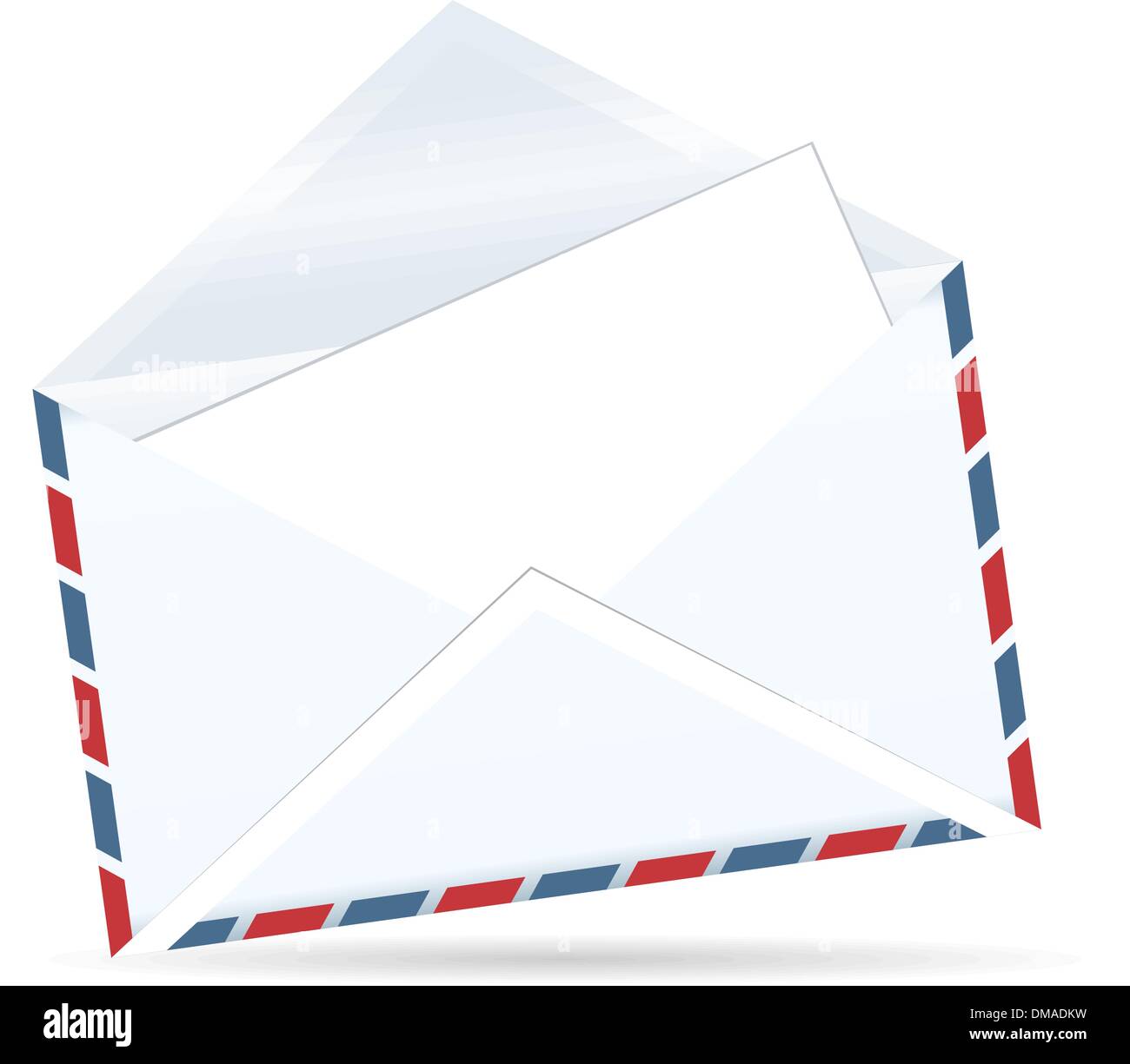 Open red envelope blank Stock Vector Images - Alamy