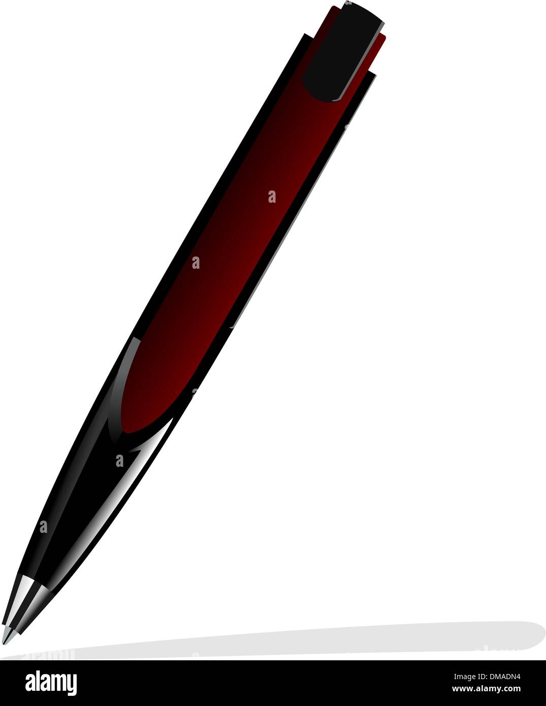Realistic illustration of red pen Stock Vector Image & Art - Alamy