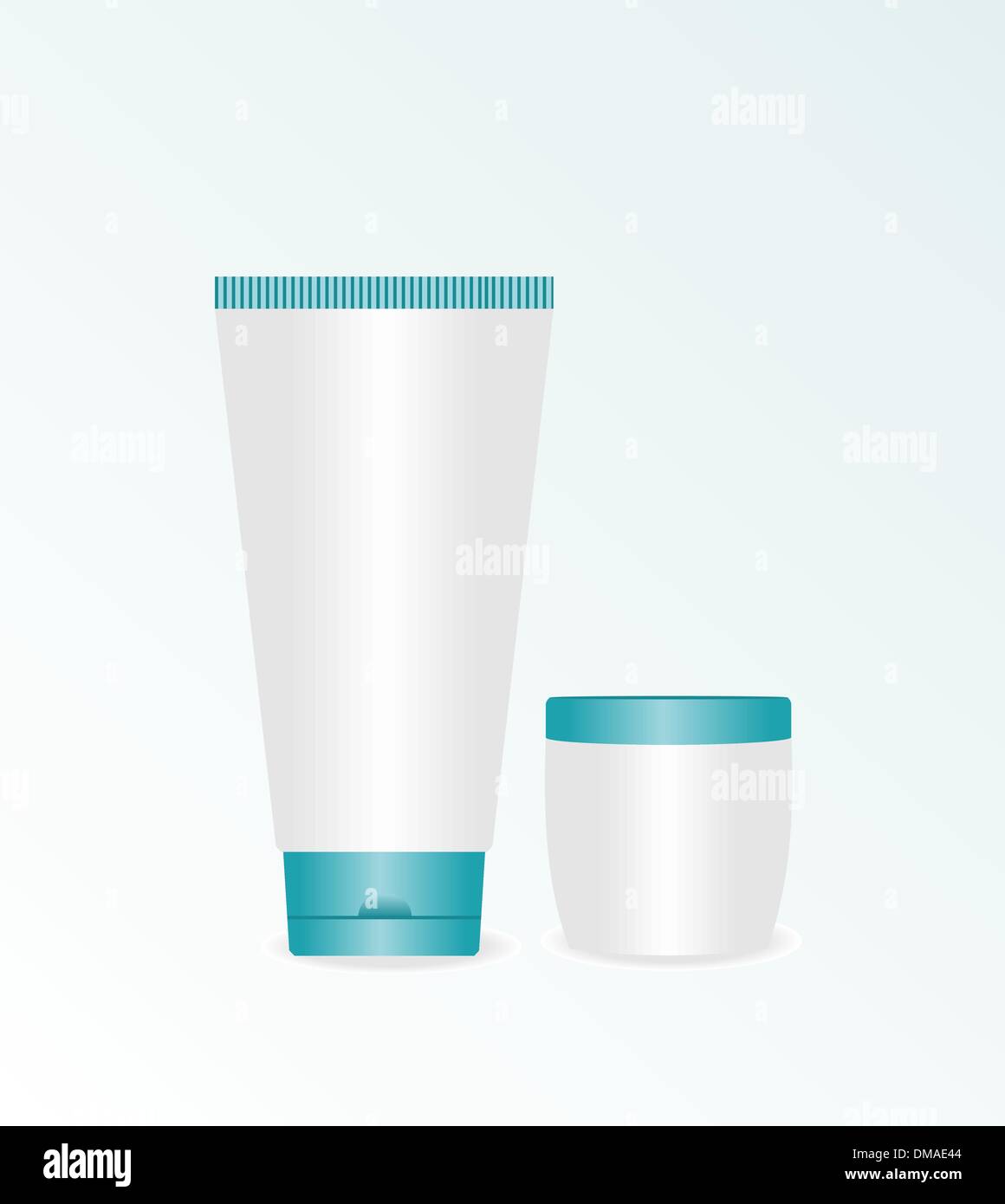 Blue cosmetic cream jar Stock Vector Images - Alamy