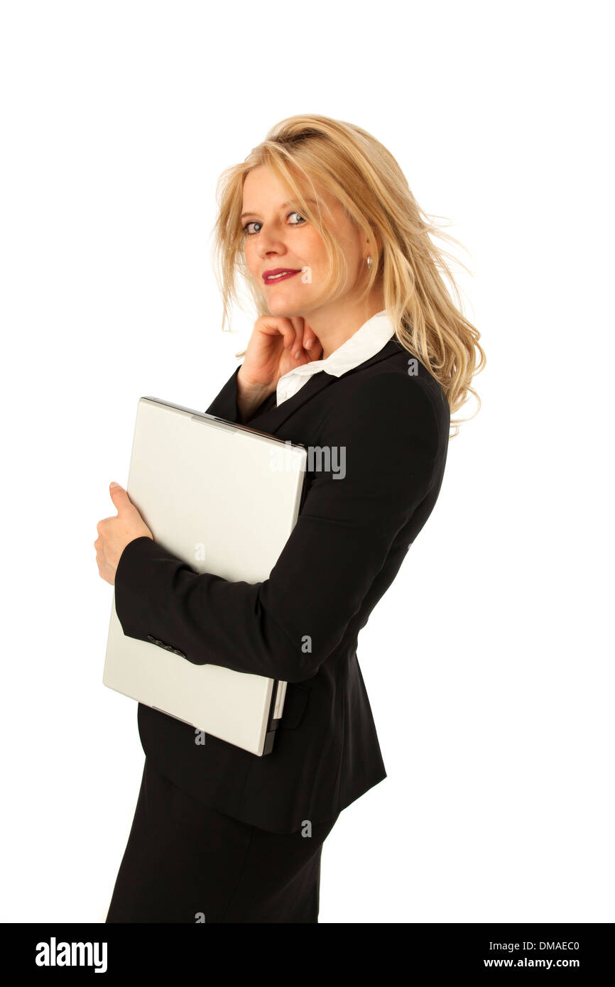 business woman with notebook Stock Photo - Alamy