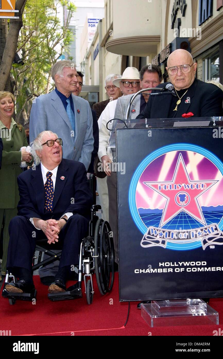 Apr. 1, 2002 - Hollywood, CALIFORNIA, USA - RAY BRADBURY, CHARLTON ...