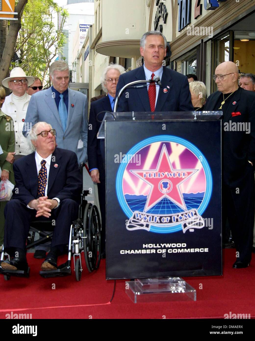 Apr. 1, 2002 - Hollywood, CALIFORNIA, USA - RAY BRADBURY, CHARLTON ...