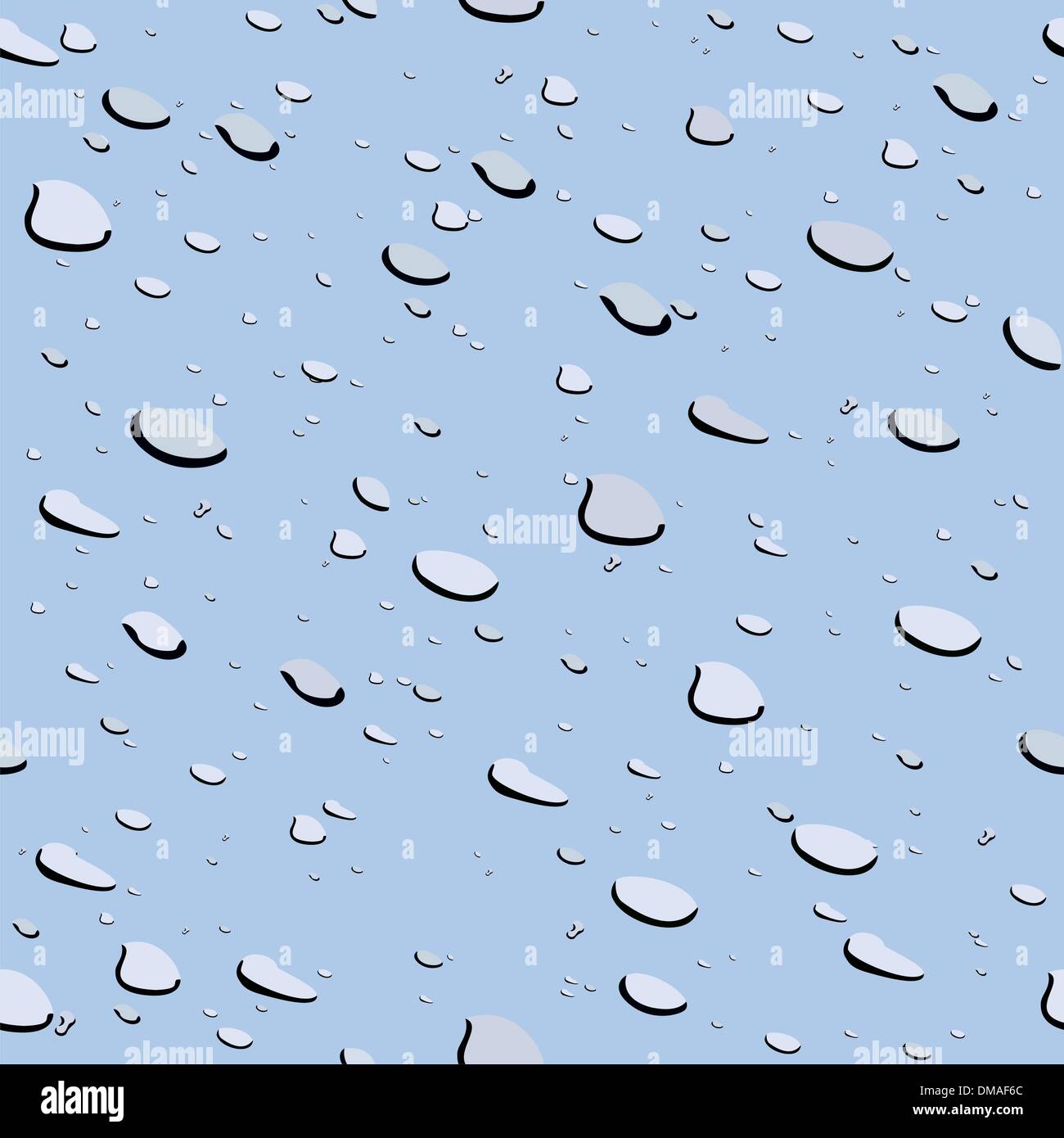 Realistic illustration of water drops seamless texture Stock Vector ...