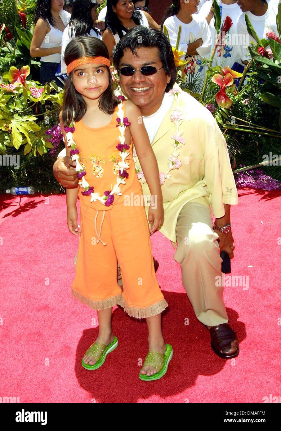 June 17, 2002 - Hollywood, CALIFORNIA, USA - GEORGE LOPEZ AND DAUGHTER ...
