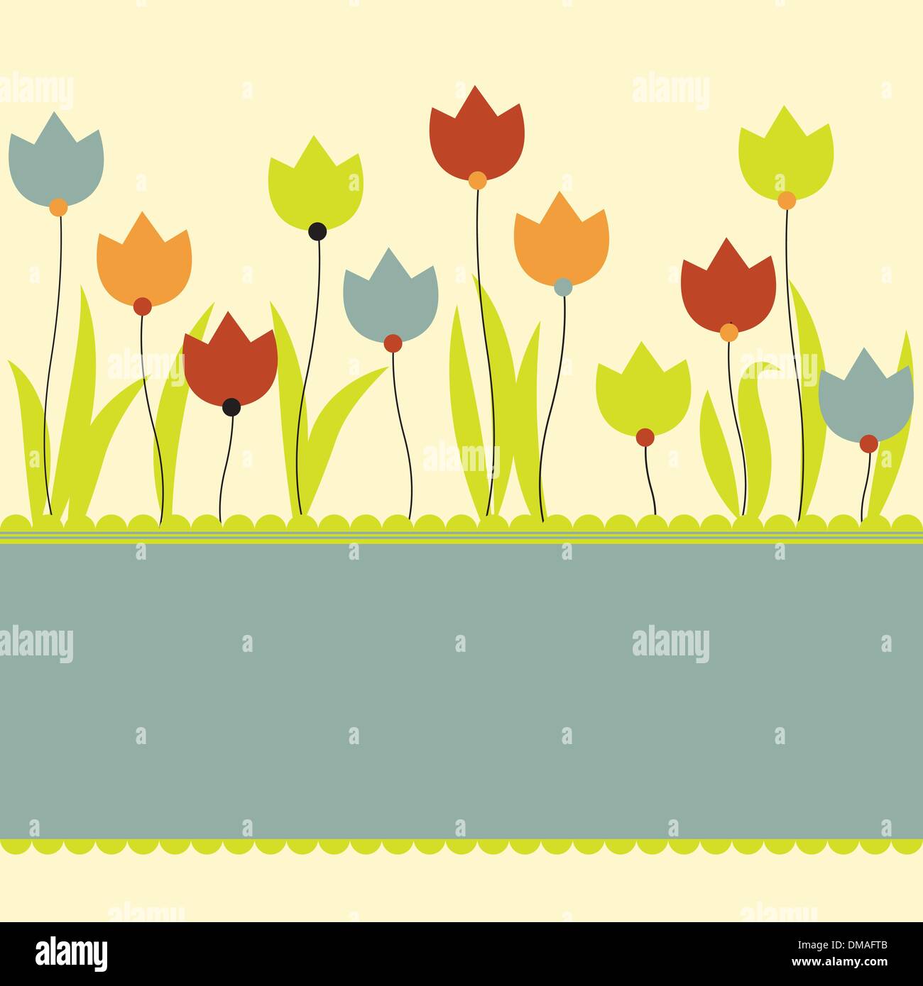 Background with flowers. Vector illustration Stock Vector Image & Art ...