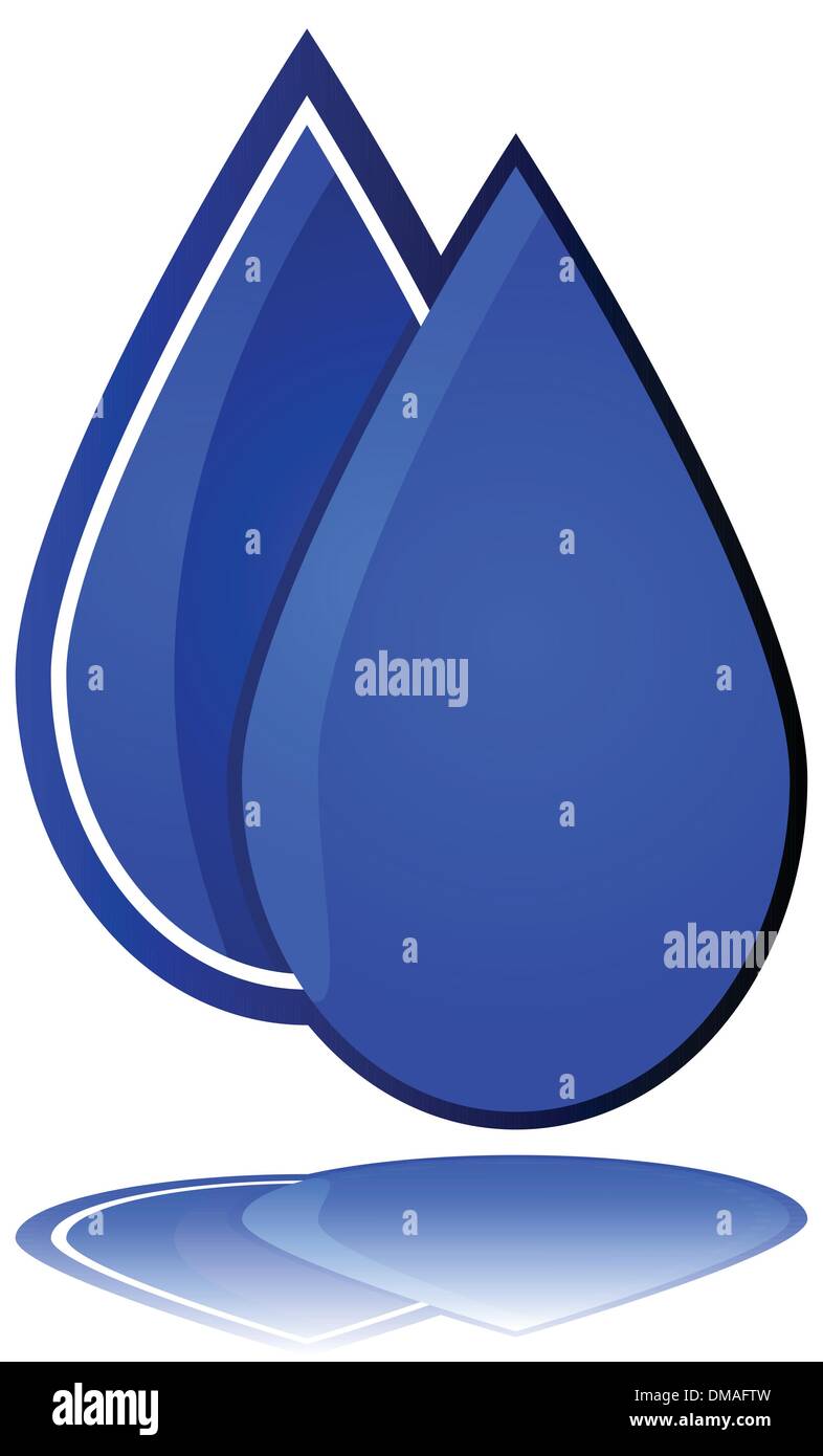 Water drop in water Stock Vector Images - Alamy