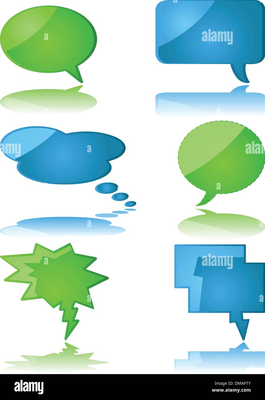 Speech and thought bubbles Stock Vector Image & Art - Alamy