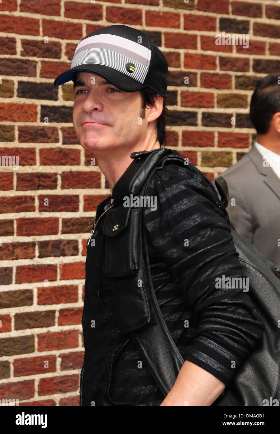 Patrick T "Pat" Monahan of rock group Train at 'The Late Show with ...