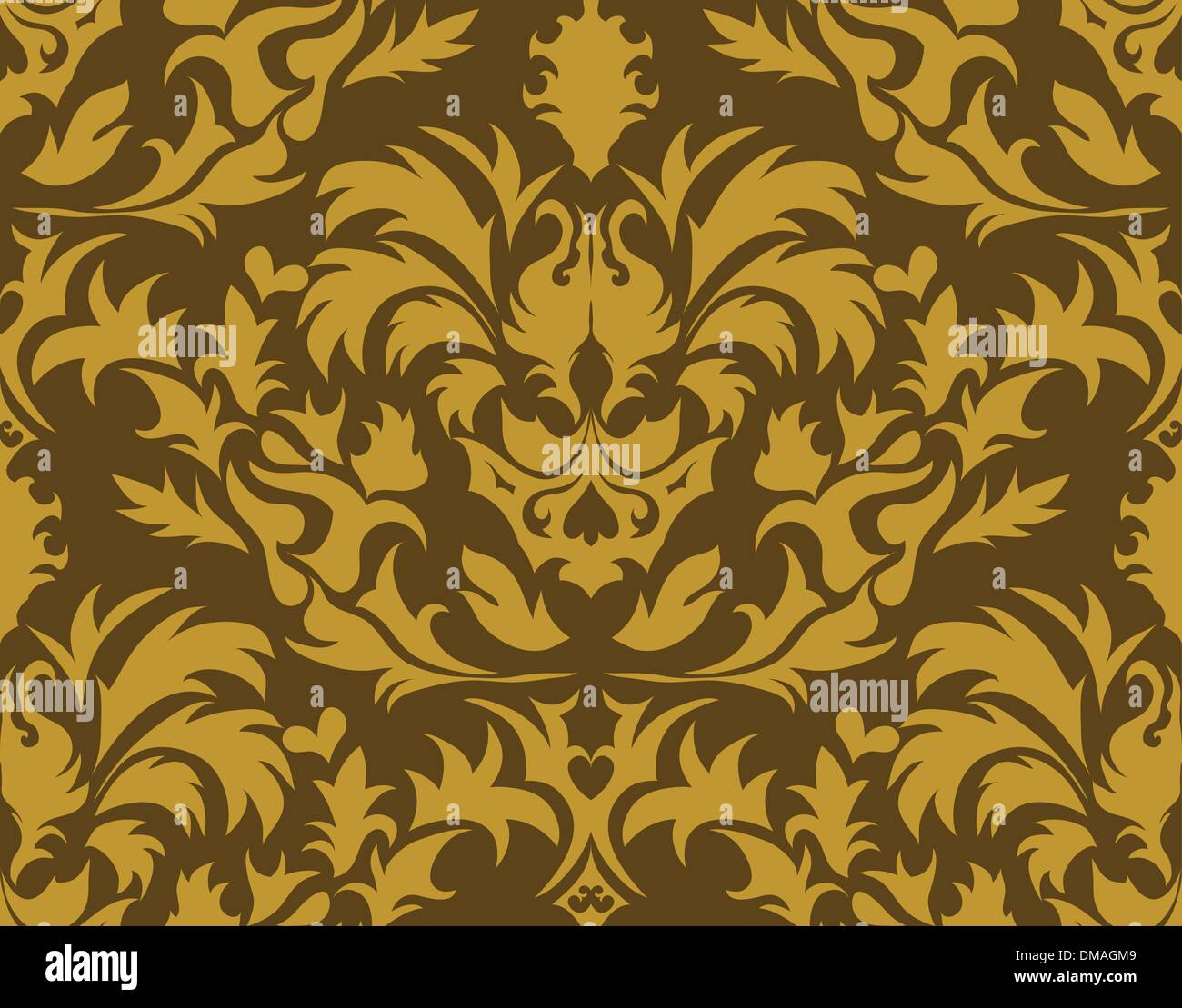 seamless damask pattern Stock Vector Image & Art - Alamy