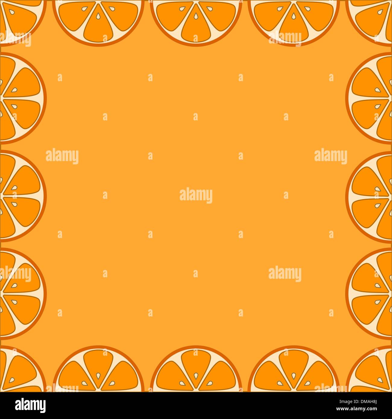 Frame from orange Stock Vector Images - Alamy