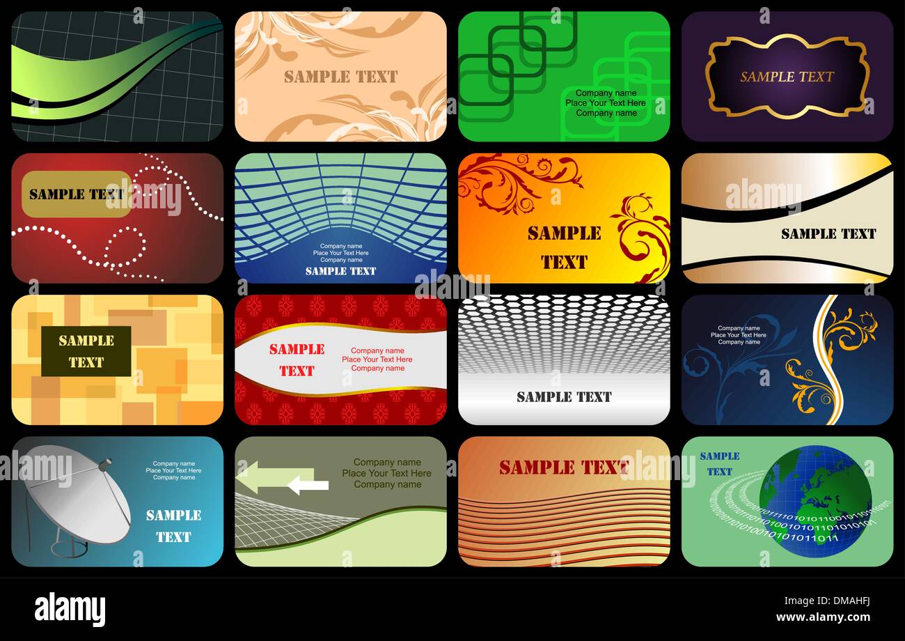 Horizontal visiting card Stock Vector Images - Alamy