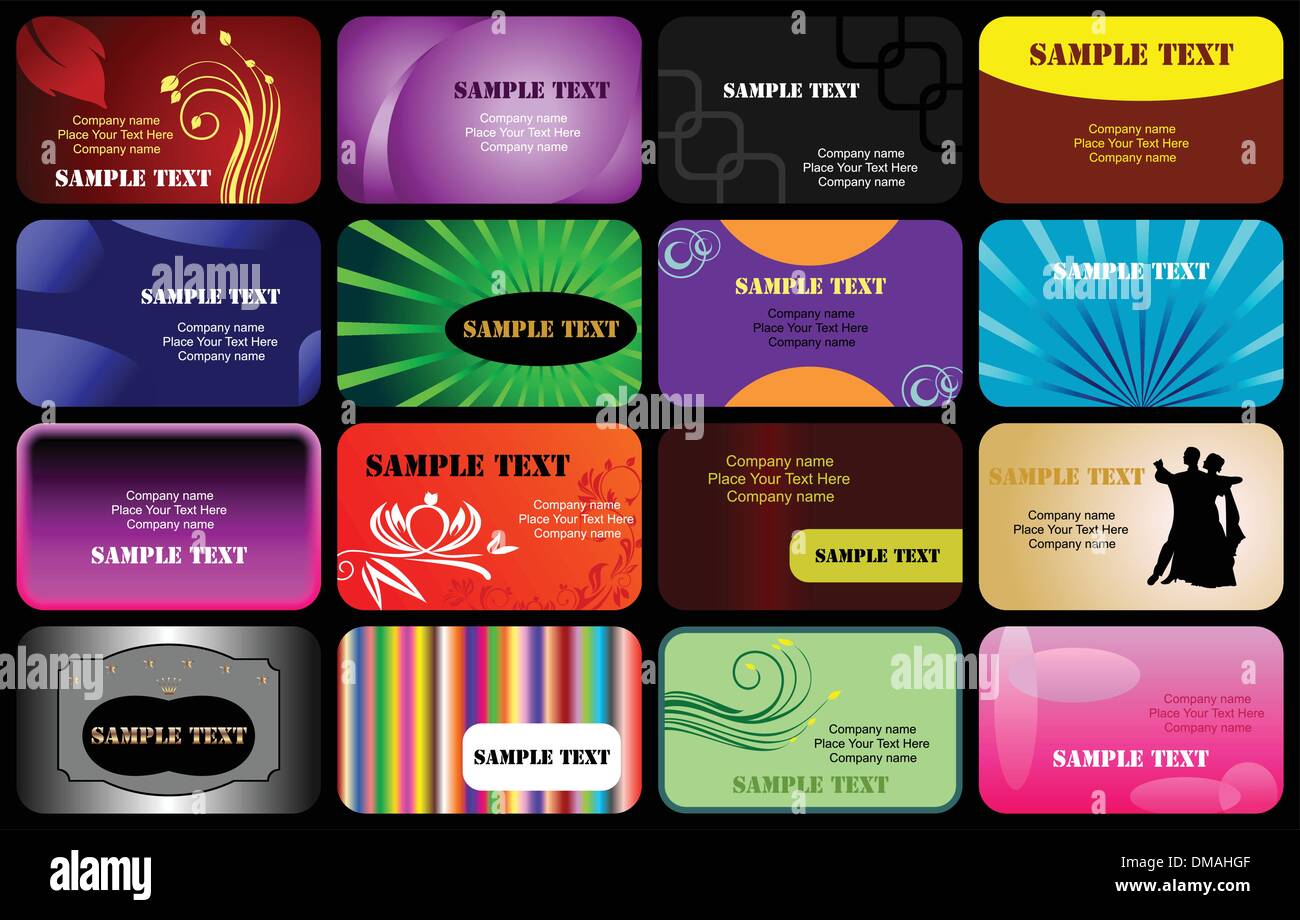 Various business cards Stock Vector Image & Art - Alamy