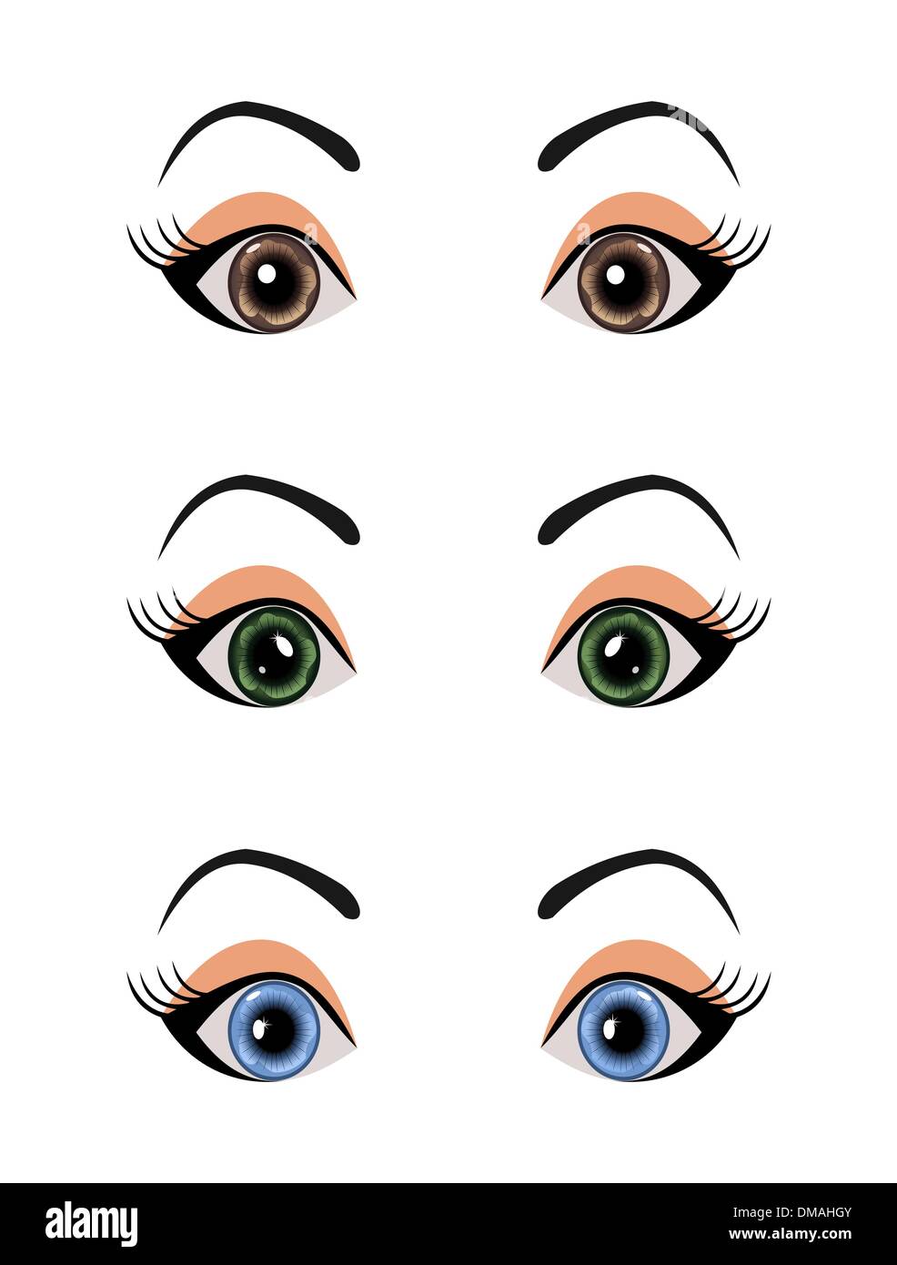 set female eyes isolated Stock Vector Image & Art - Alamy