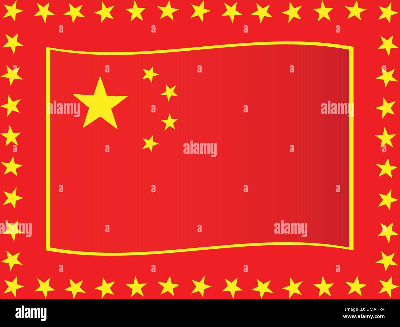 Red flag with yellow stars hi-res stock photography and images - Alamy
