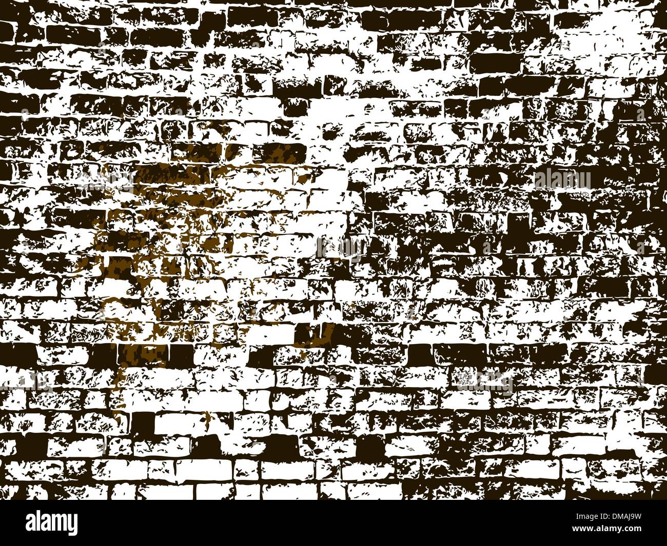 Brick wall with grunge paint splash. EPS 8 Stock Vector Image & Art - Alamy
